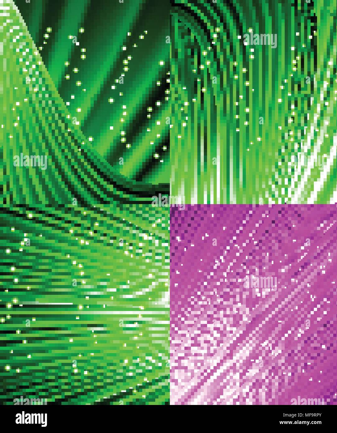 Set of Abstract luminous rays background. Vector illustration Stock ...