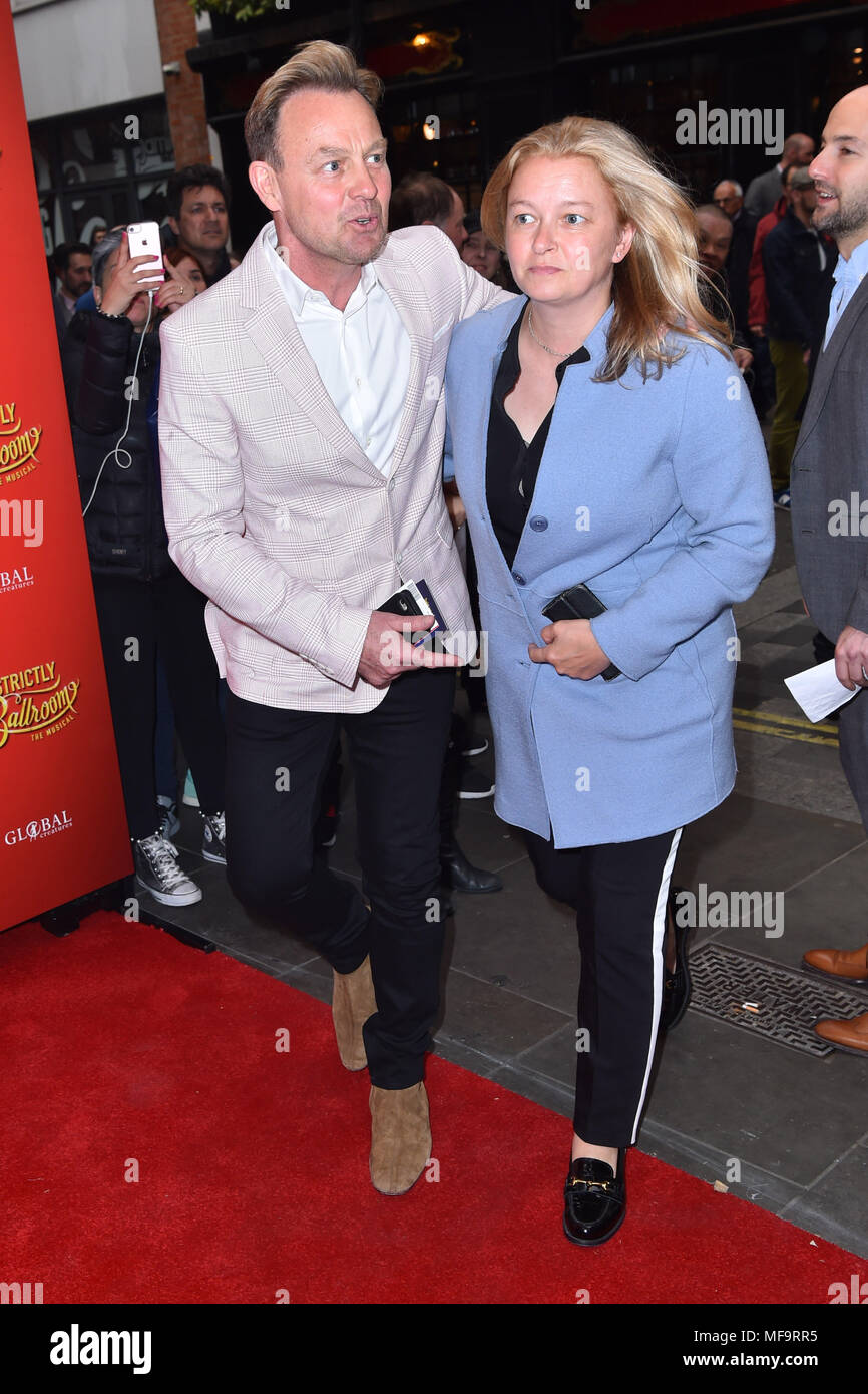 Jason Donovan and wife Angela attending the press night of Strictly ...
