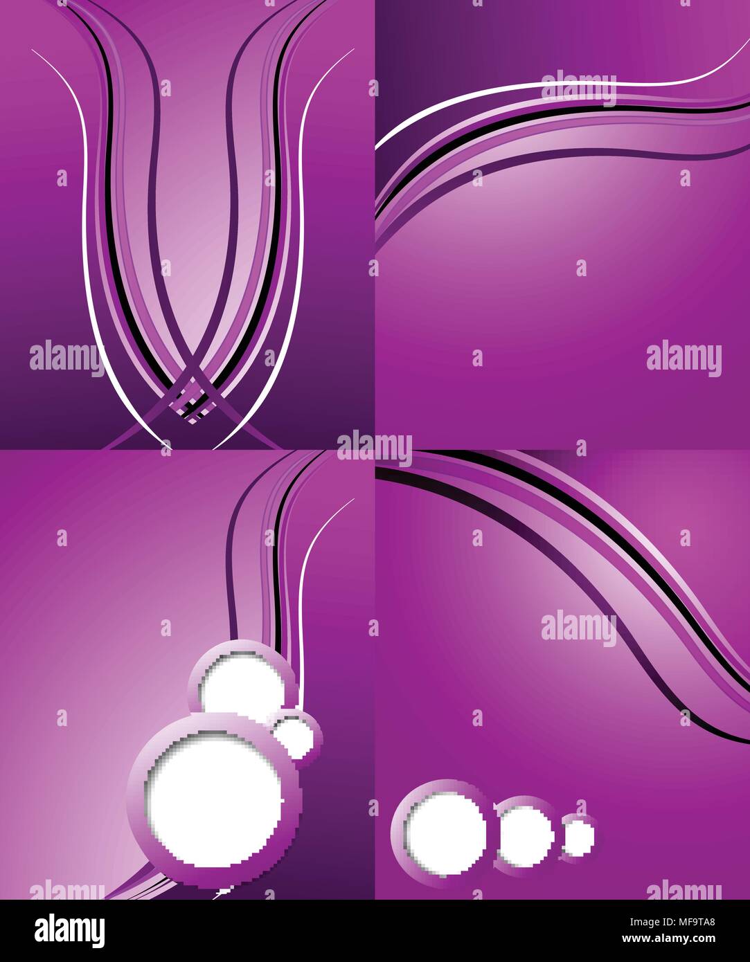 Set of elegant abstract purple background with for your text. Vector ...