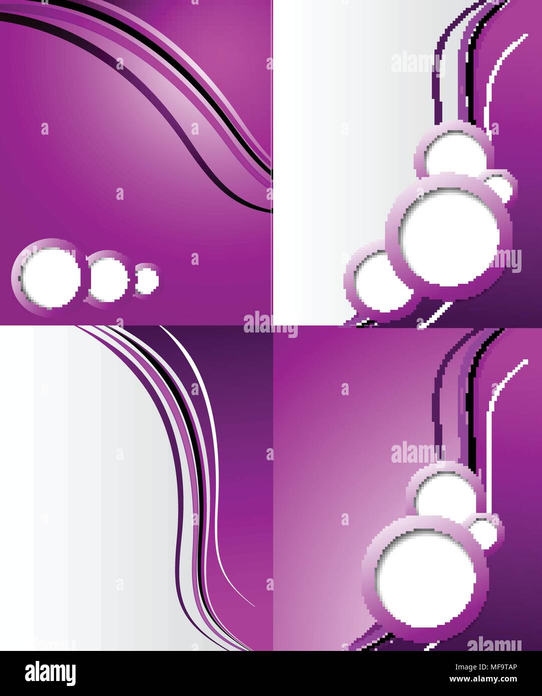 Set of elegant abstract purple background with for your text. Vector ...