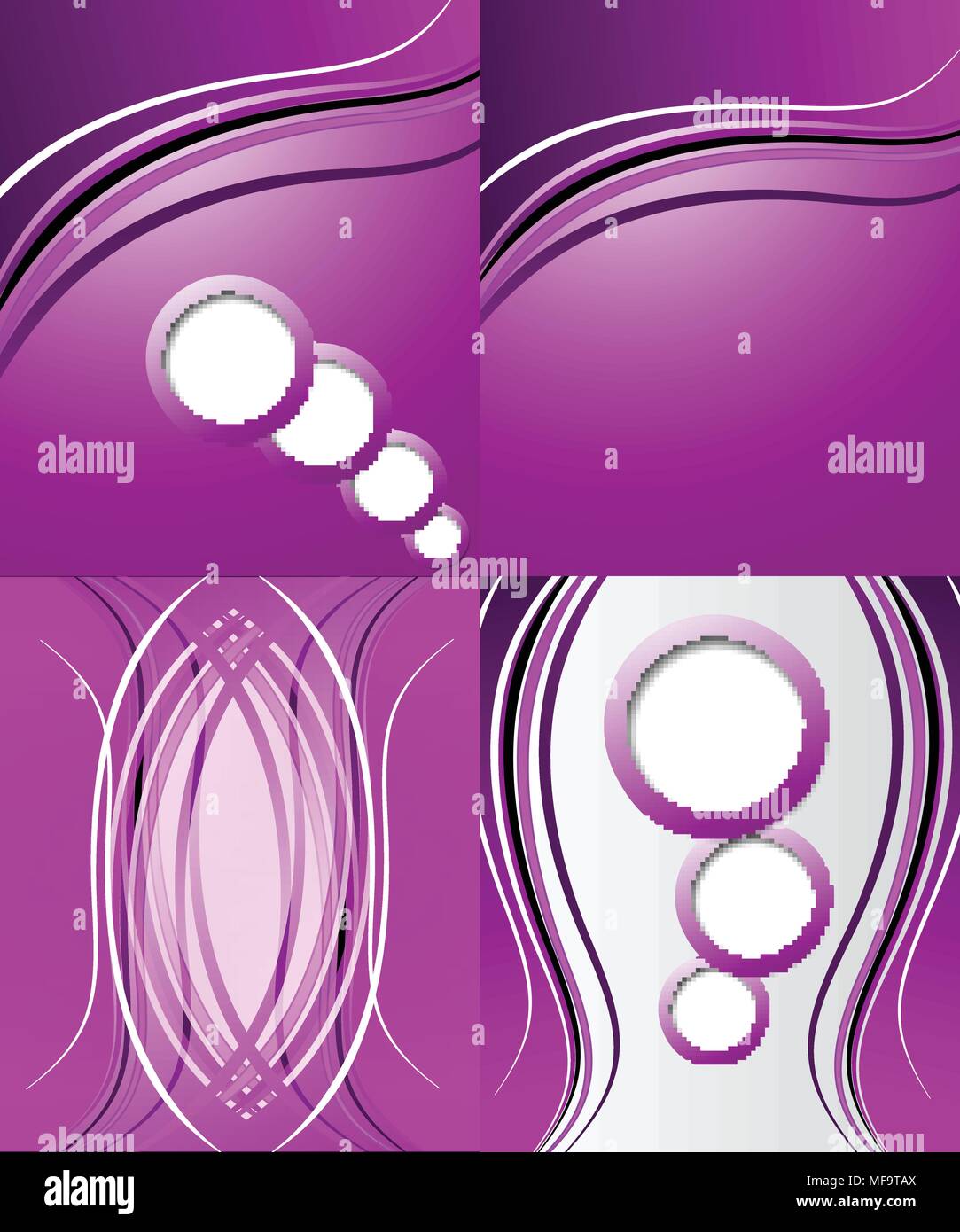 Set of elegant abstract purple background with for your text. Vector ...