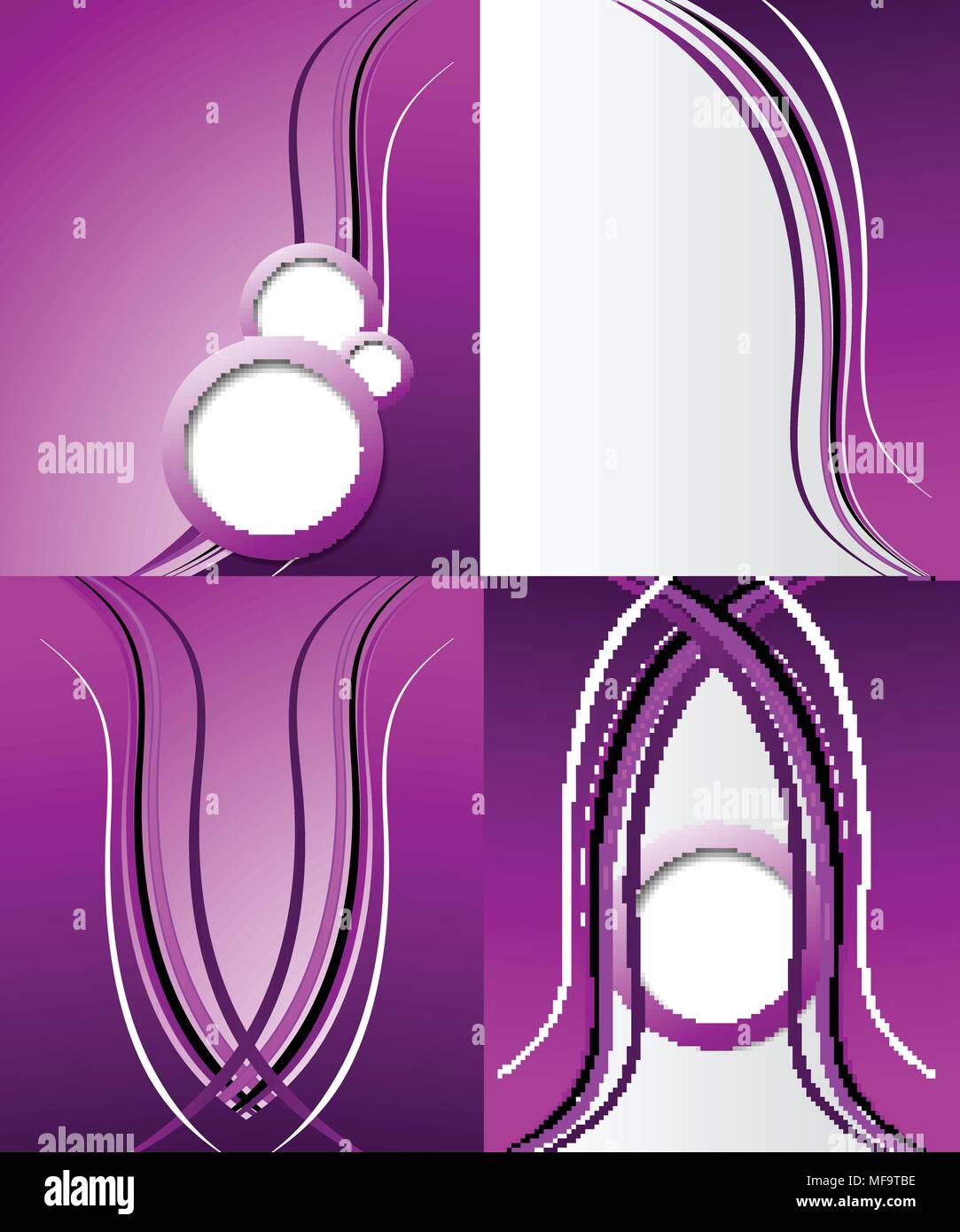 Set of elegant abstract purple background with for your text. Vector ...