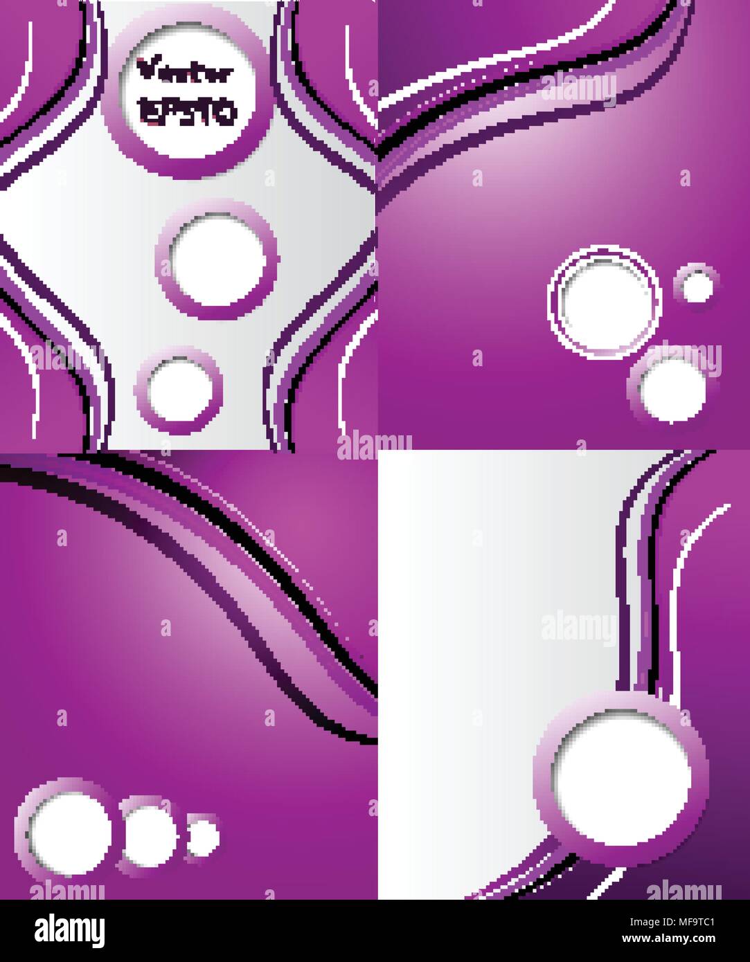 Set of elegant abstract purple background with for your text. Vector ...