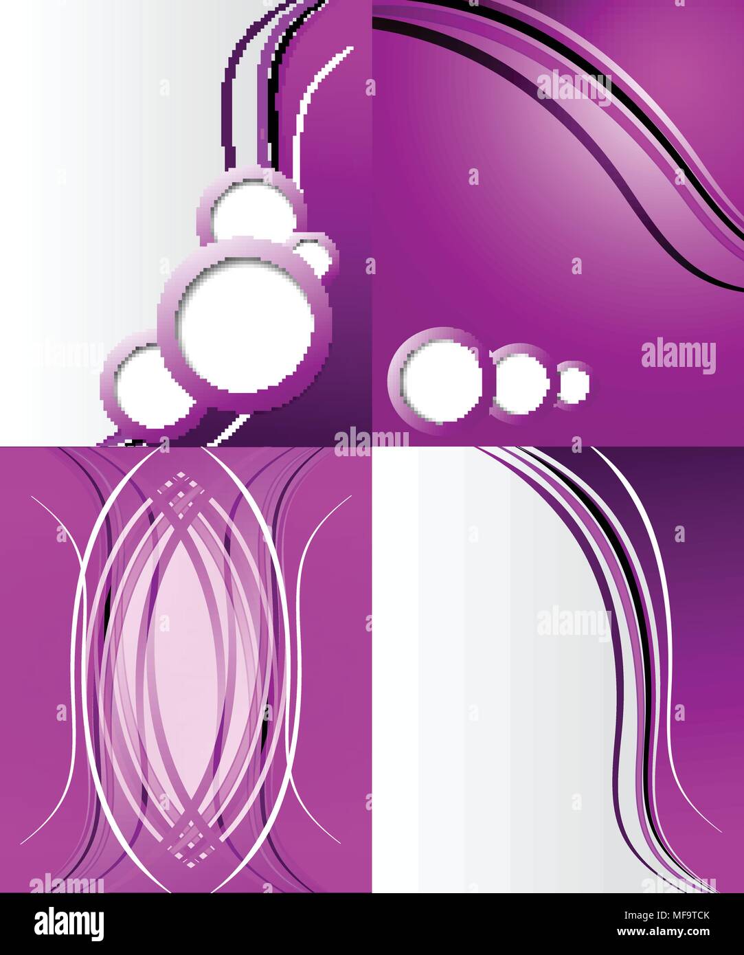Set of elegant abstract purple background with for your text. Vector ...