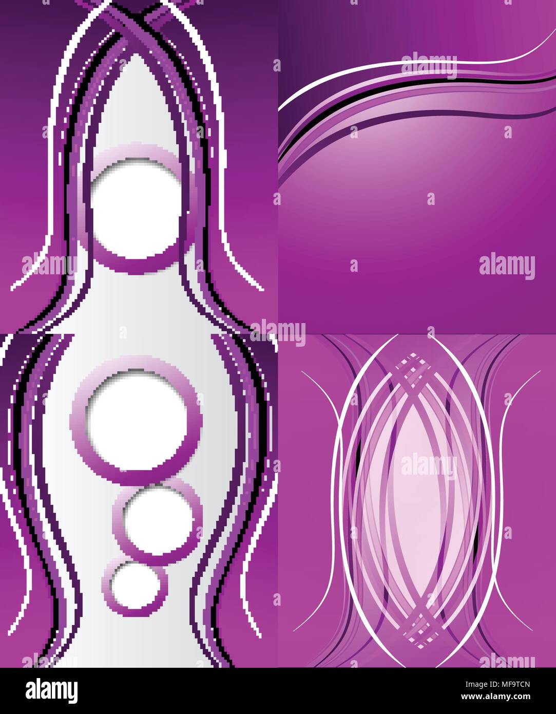 Set of elegant abstract purple background with for your text. Vector ...