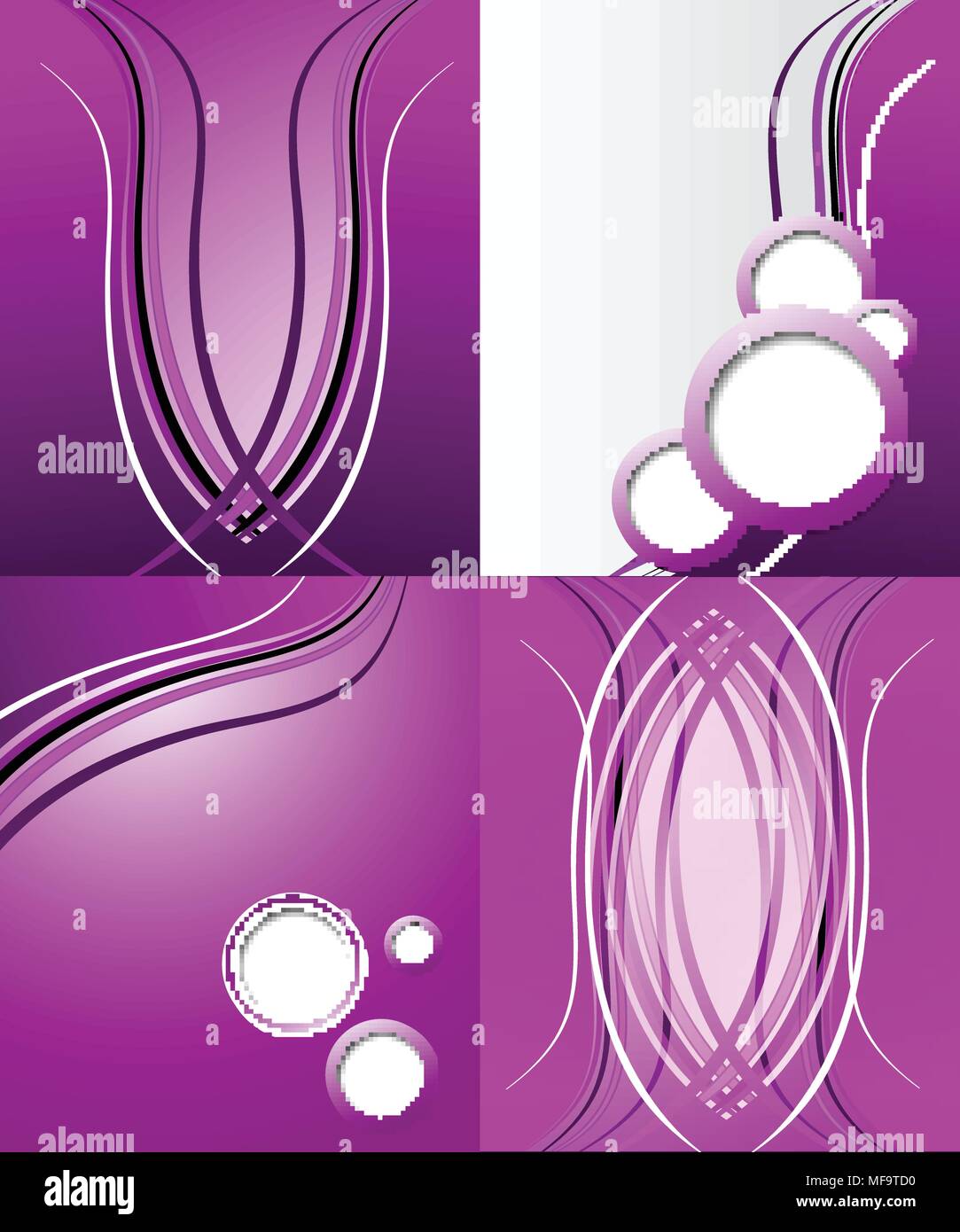Set of purple backgrounds. design frame line shadow modern web design ...