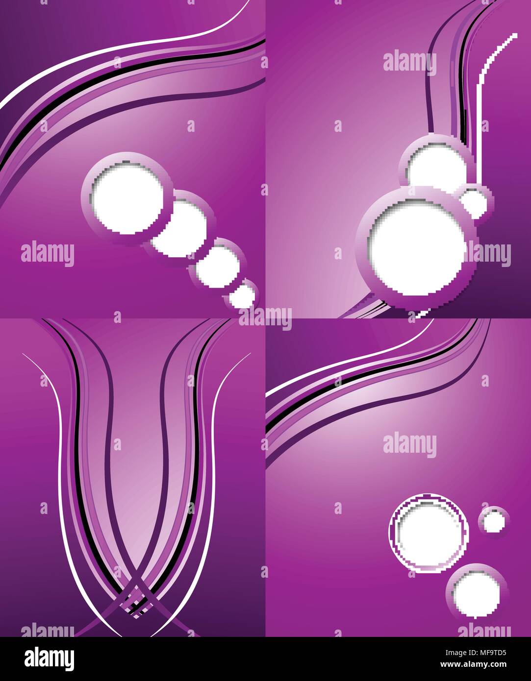 Set of purple backgrounds. design frame line shadow modern web design ...
