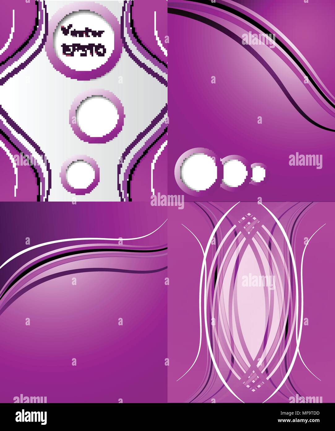 Set of purple backgrounds. design frame line shadow modern web design ...