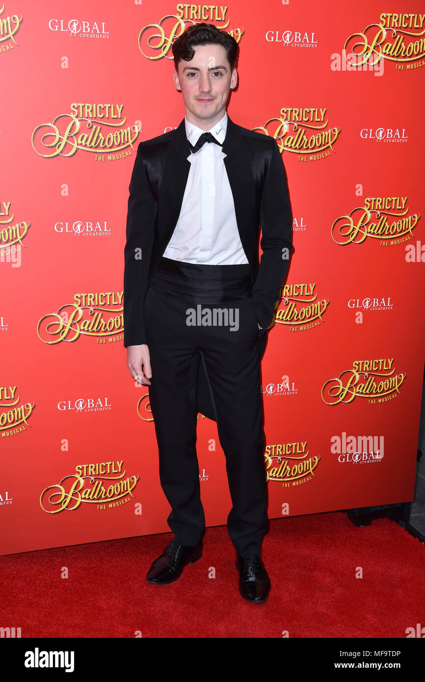 Drew McOnie attending the press night of Strictly Ballroom the Musical ...