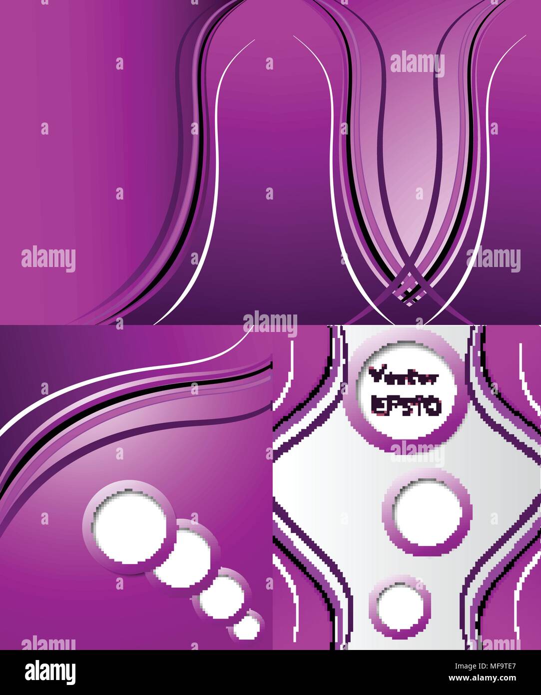 Set of purple backgrounds. design frame line shadow modern web design ...