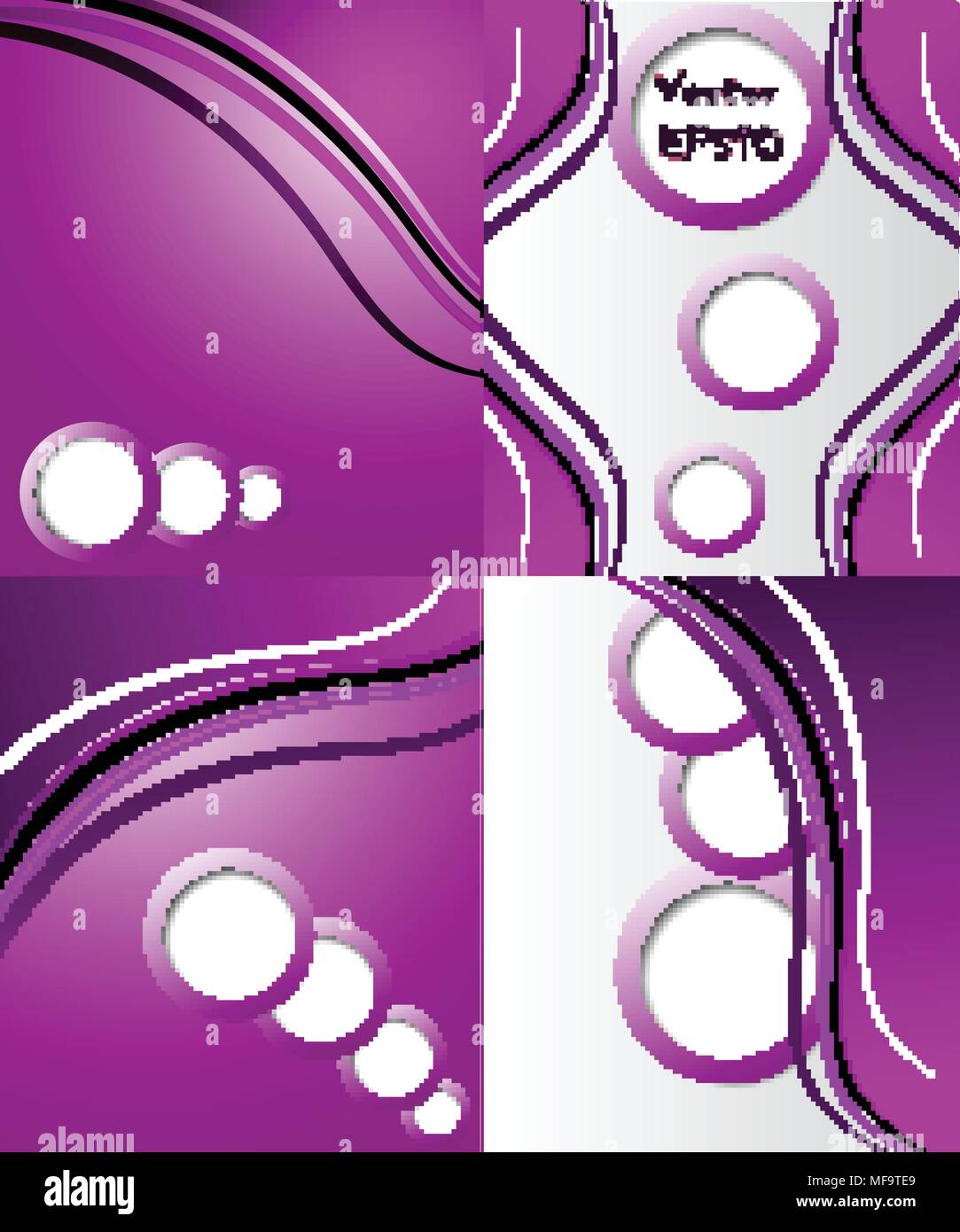 Set of purple backgrounds. design frame line shadow modern web design ...