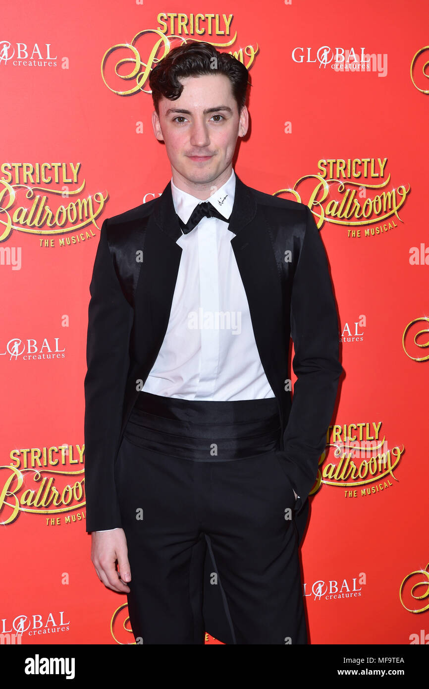 Drew McOnie attending the press night of Strictly Ballroom the Musical ...