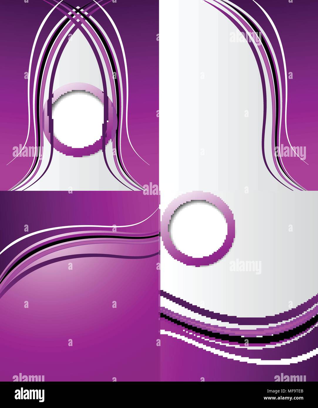 Set of purple backgrounds. design frame line shadow modern web design ...