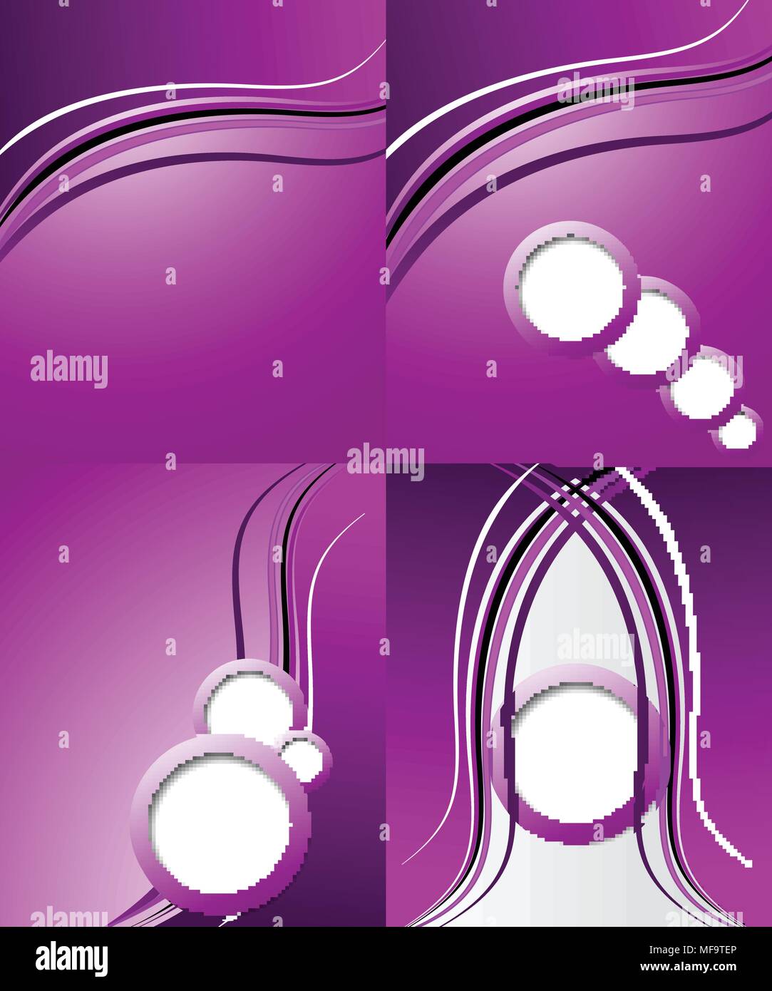 Set of purple backgrounds. design frame line shadow modern web design ...