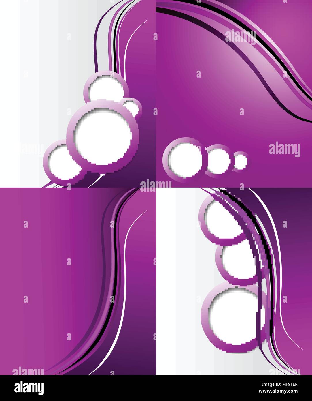 Set of purple backgrounds. design frame line shadow modern web design ...