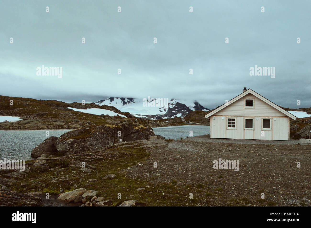 Beautiful cottage in scandinavian style in Norway Stock Photo - Alamy