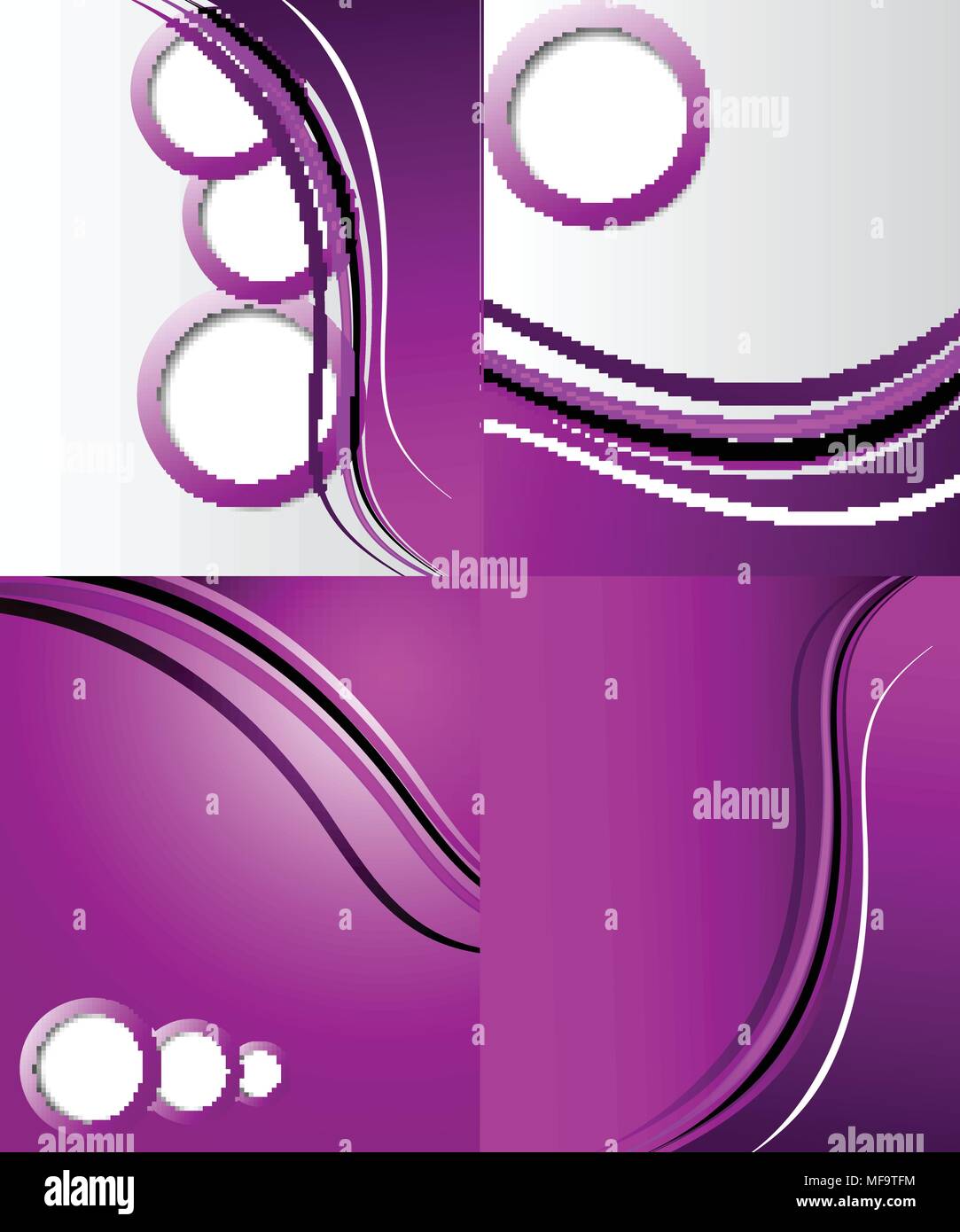 Set of purple backgrounds. design frame line shadow modern web design ...