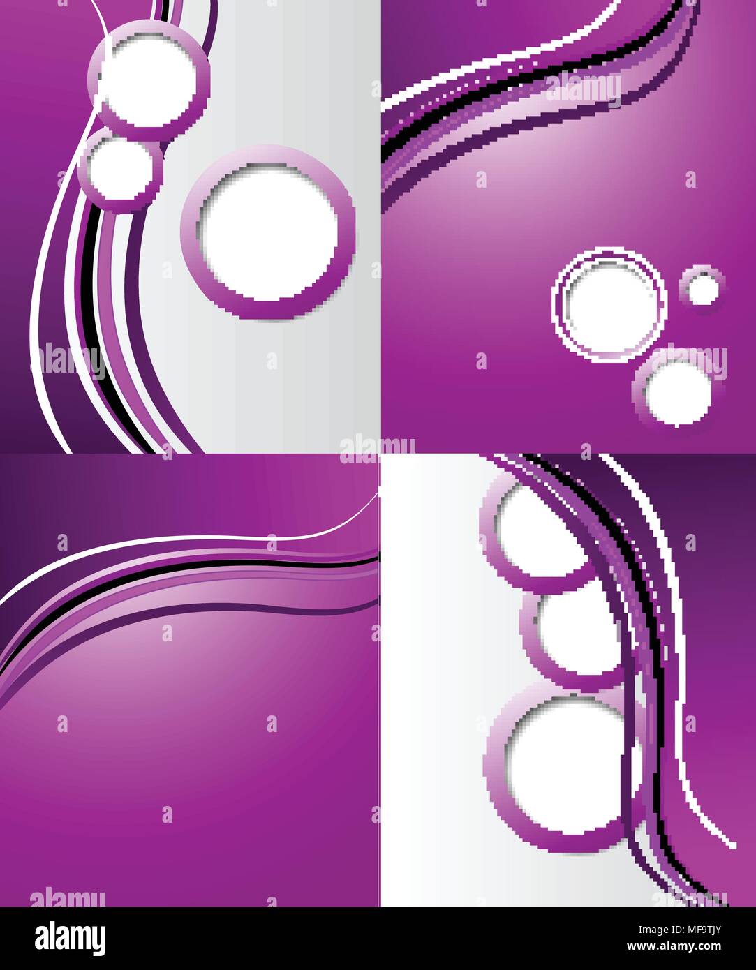 Set of elegant abstract purple background with for your text. Vector ...