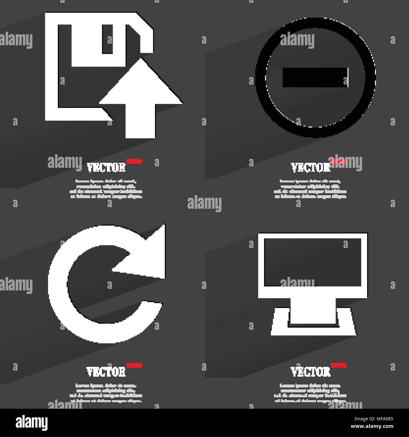 Set of fashionable icons, trending symbols. Flat design for your web ...