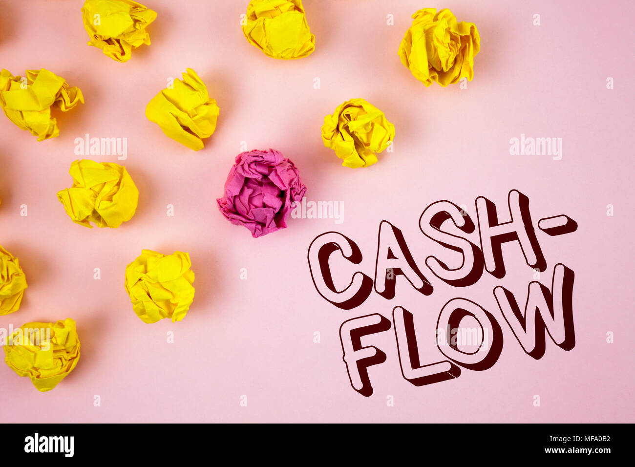 Text sign showing Cash-Flow. Conceptual photo Virtual movement of money ...