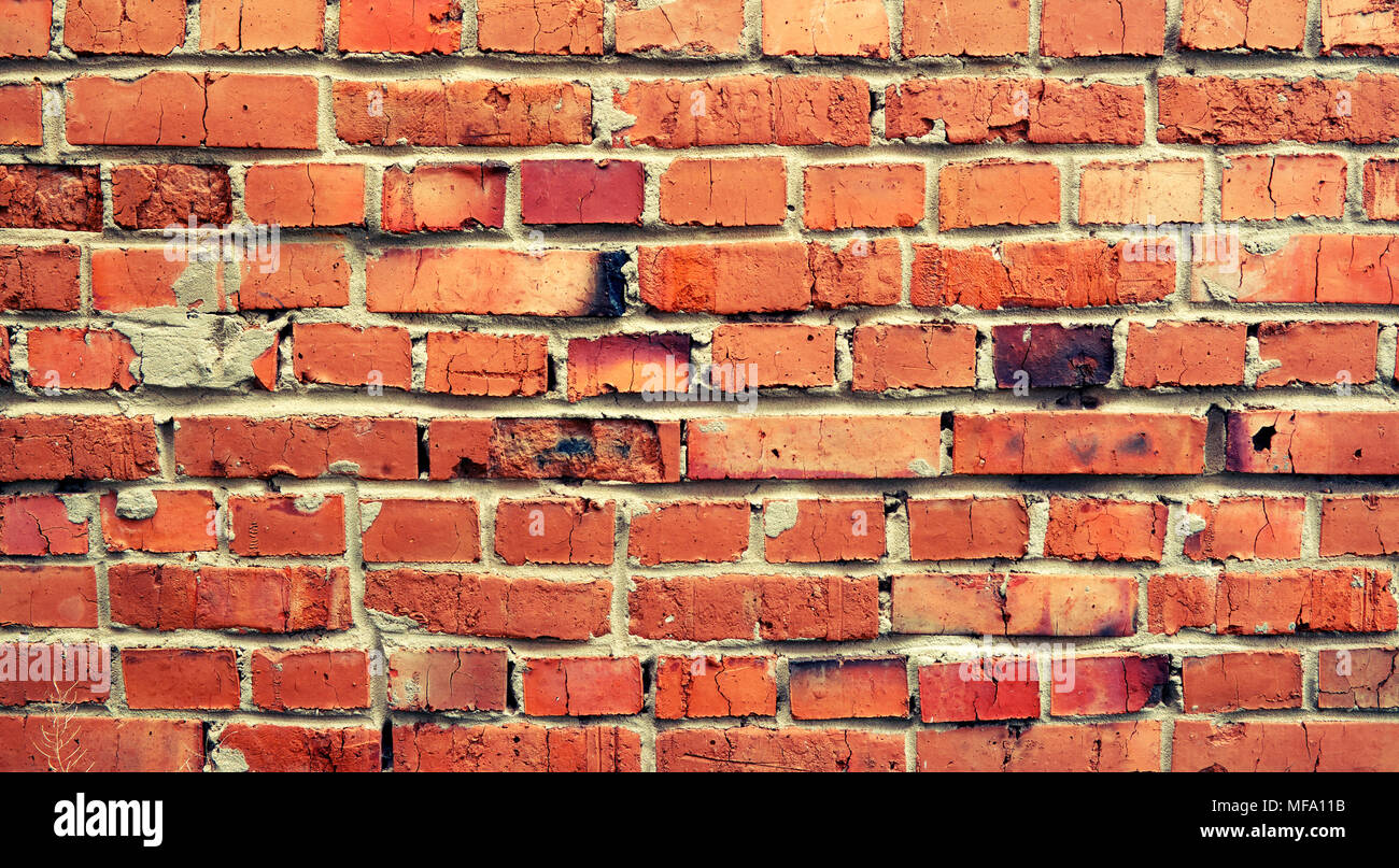 Vintage brick wall. High quality brick wall background or texture Stock ...