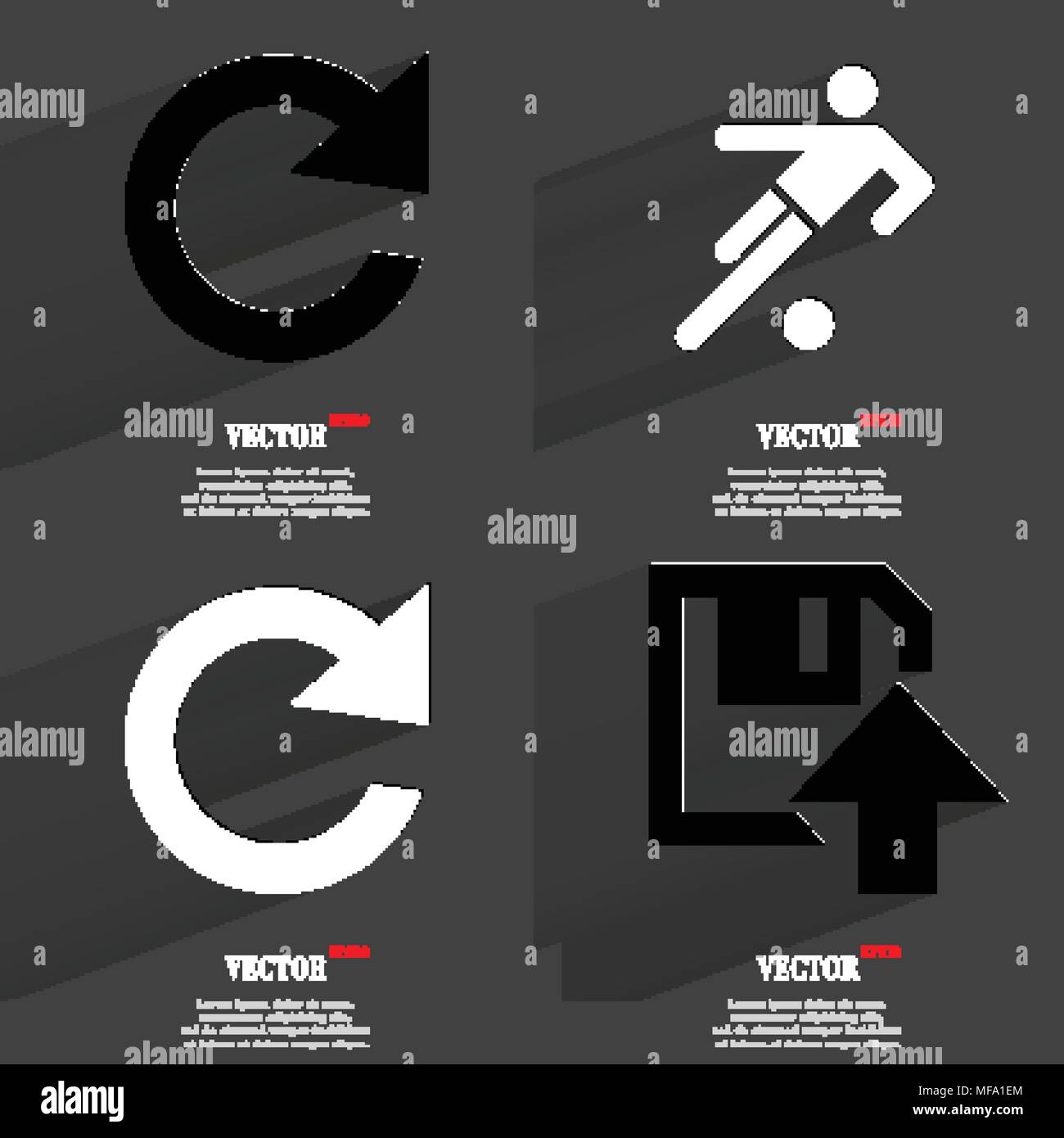 Set of fashionable icons, trending symbols. Flat design for your web ...