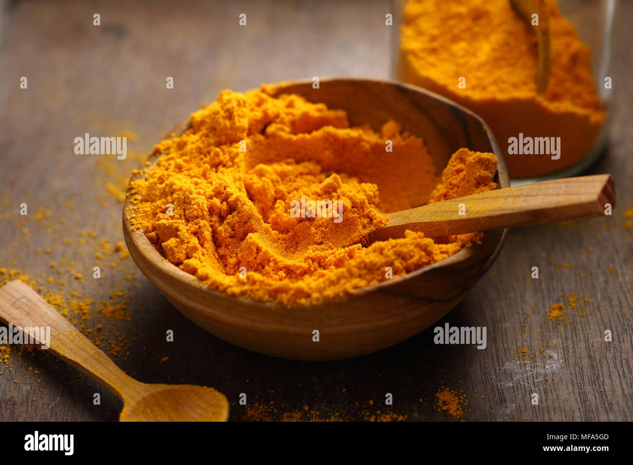 Organic turmeric powder hi-res stock photography and images - Alamy