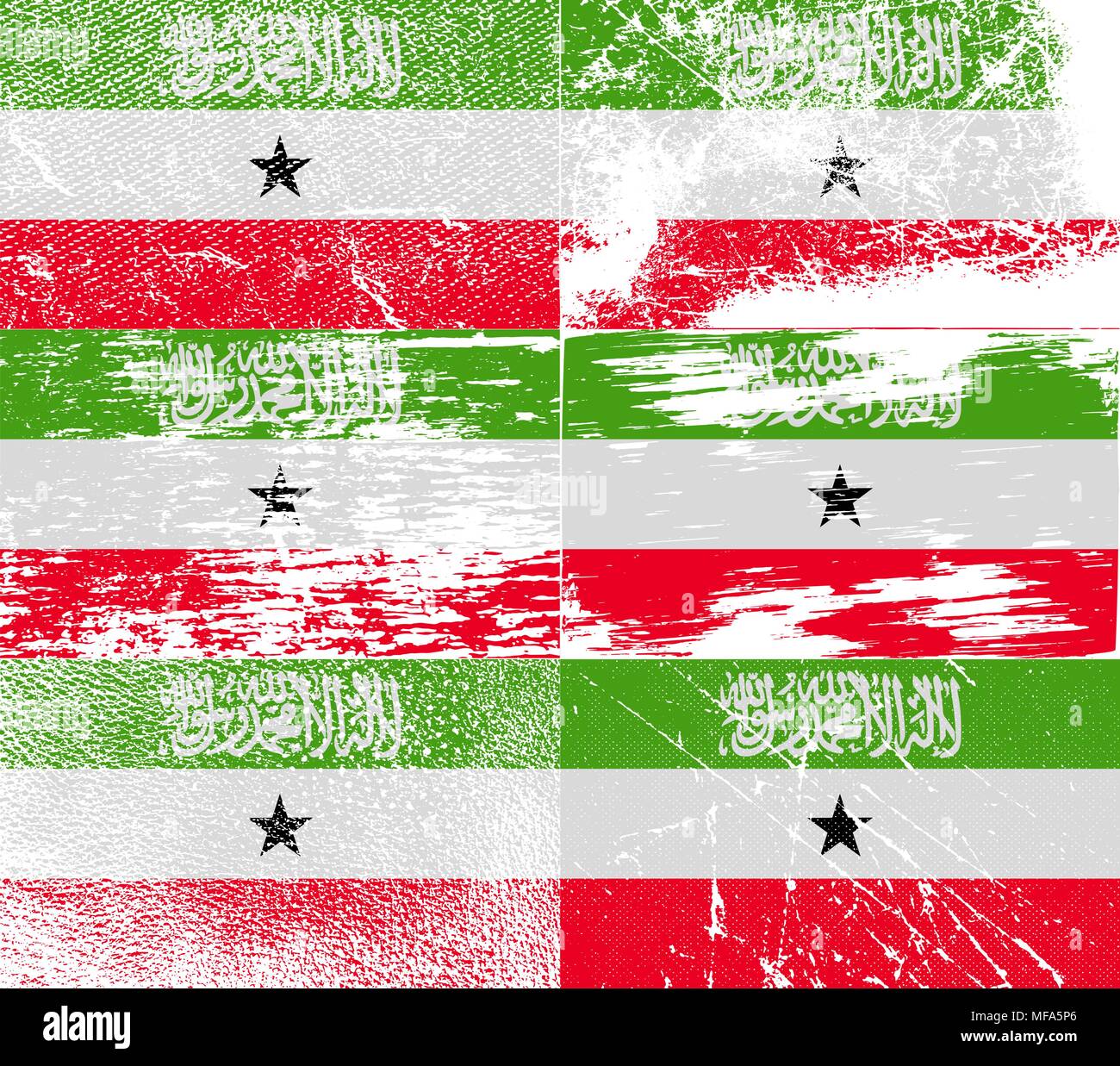 Flag of Somaliland with old texture. Vector illustration Stock Vector ...