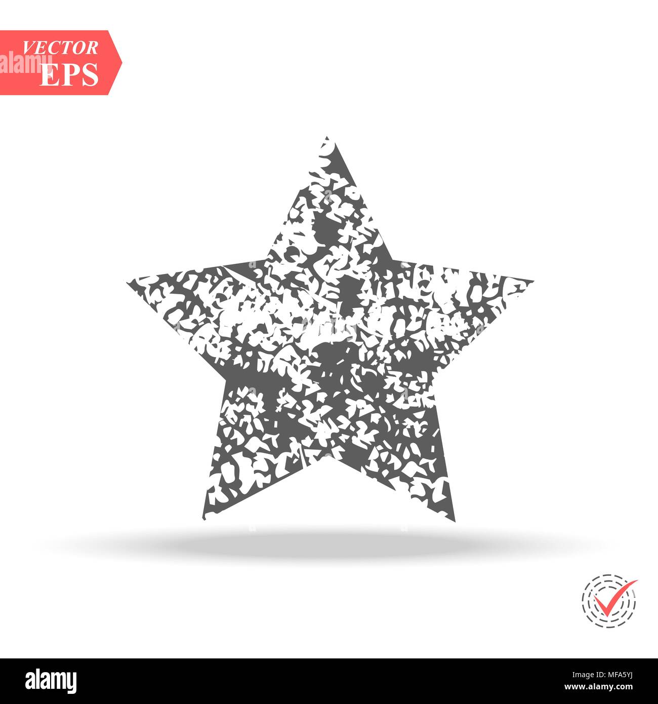 Grunge star background.Vector grunge star.Grunge star symbol. eps Stock ...