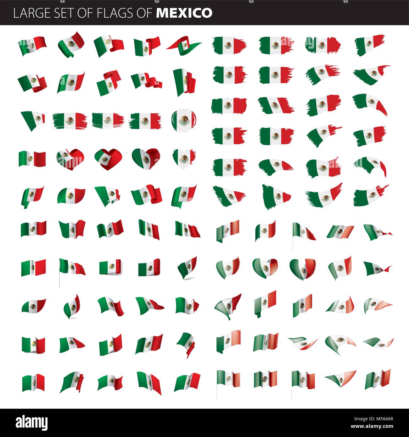 Mexican flag, vector illustration Stock Vector Image & Art - Alamy