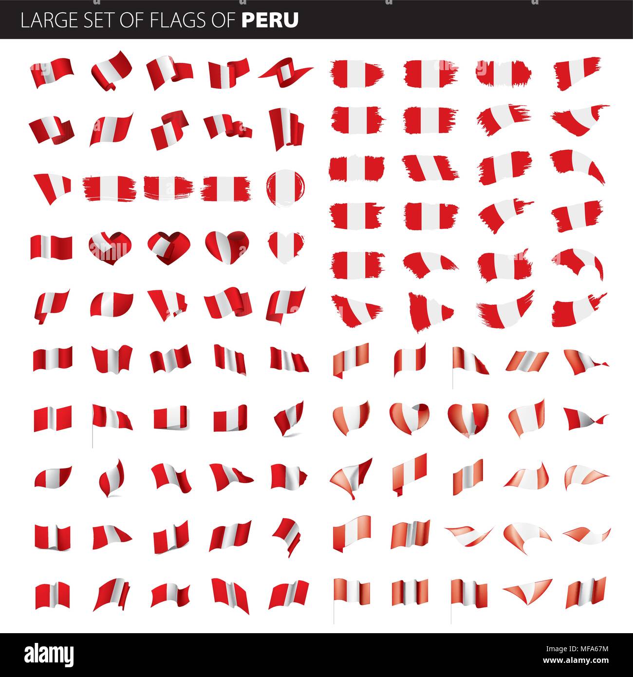 Peru flag, vector illustration Stock Vector Image & Art - Alamy