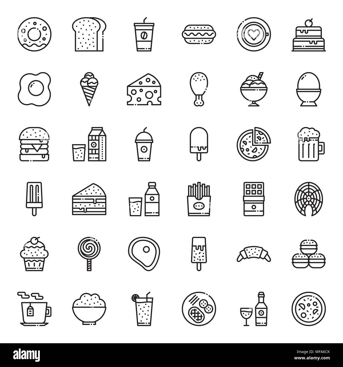 Cartoon hamburger isolated Black and White Stock Photos & Images - Alamy