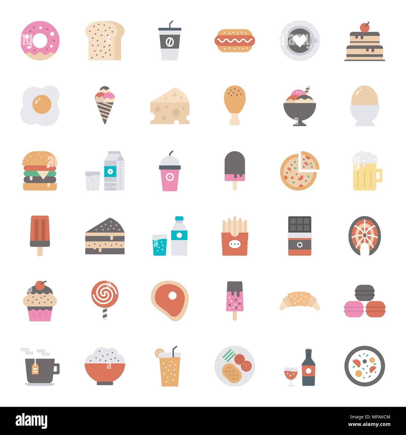 food, beverage, snack icon, isolated on white background Stock Vector ...