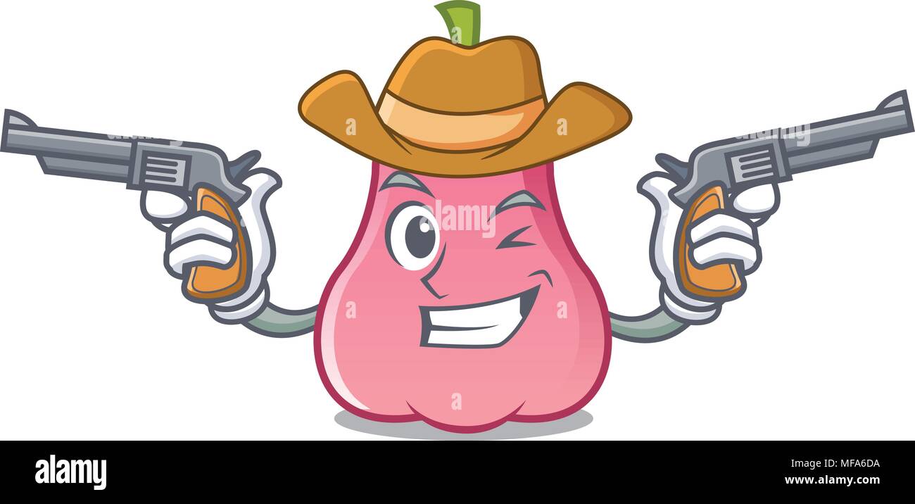 Cowboy rose apple character cartoon Stock Vector Image & Art - Alamy