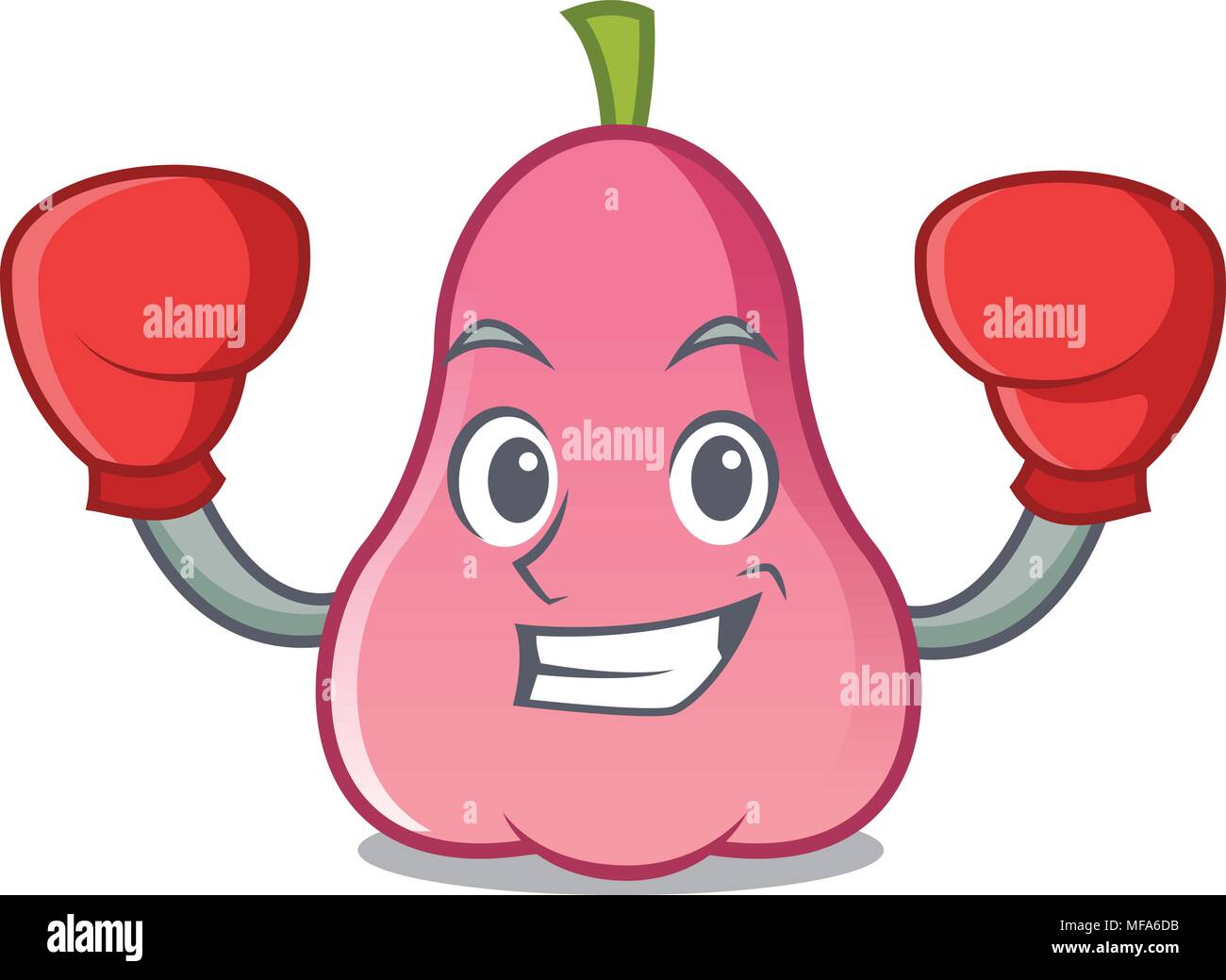 Boxing rose apple character cartoon Stock Vector Image & Art - Alamy