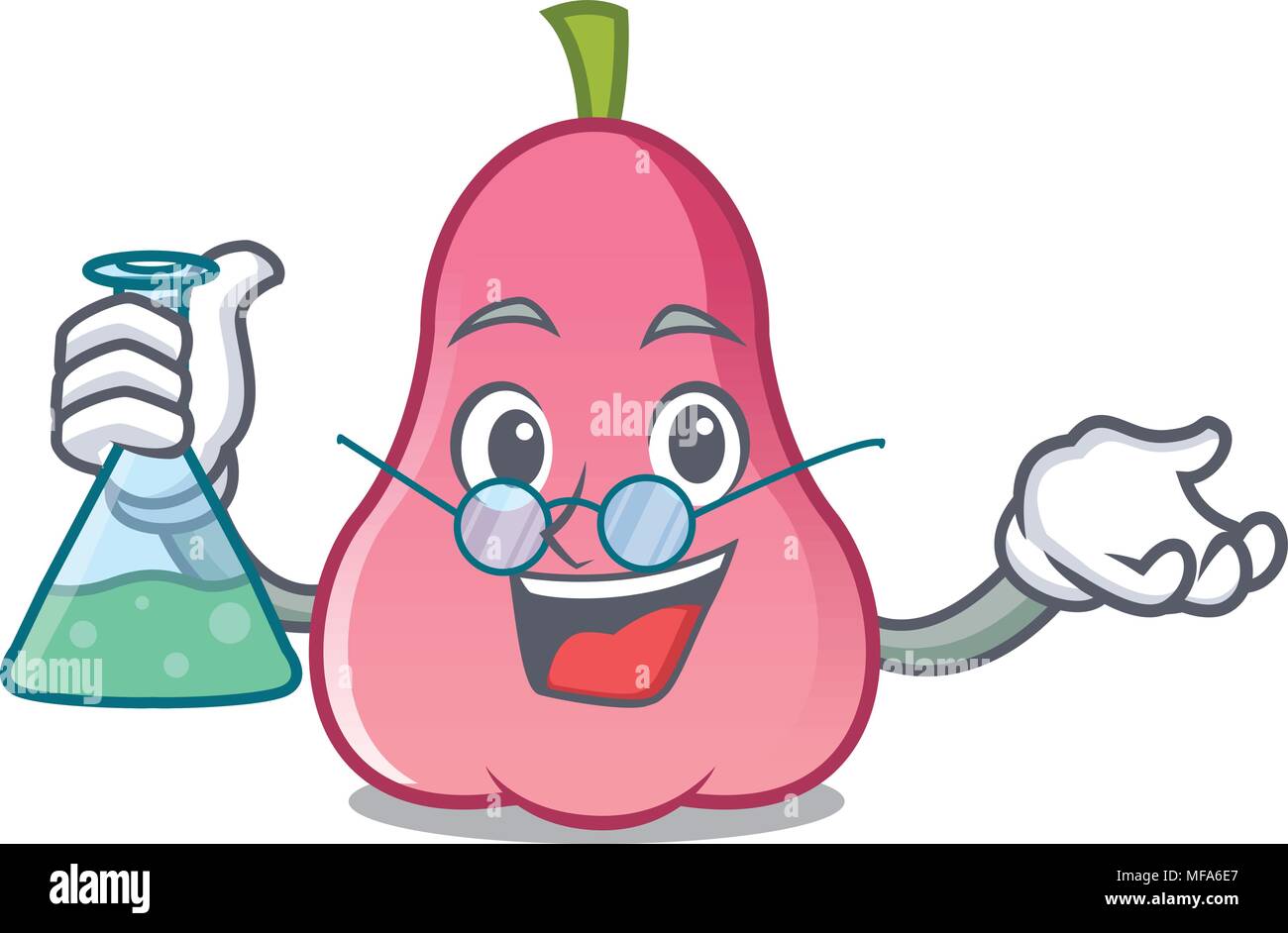 Professor rose apple character cartoon Stock Vector Image & Art - Alamy