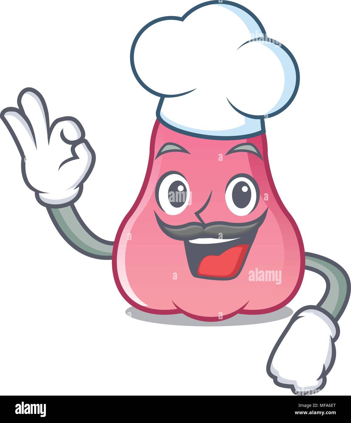 Chef rose apple character cartoon Stock Vector Image & Art - Alamy