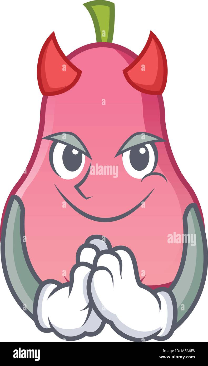 Devil rose apple mascot cartoon Stock Vector Image & Art - Alamy