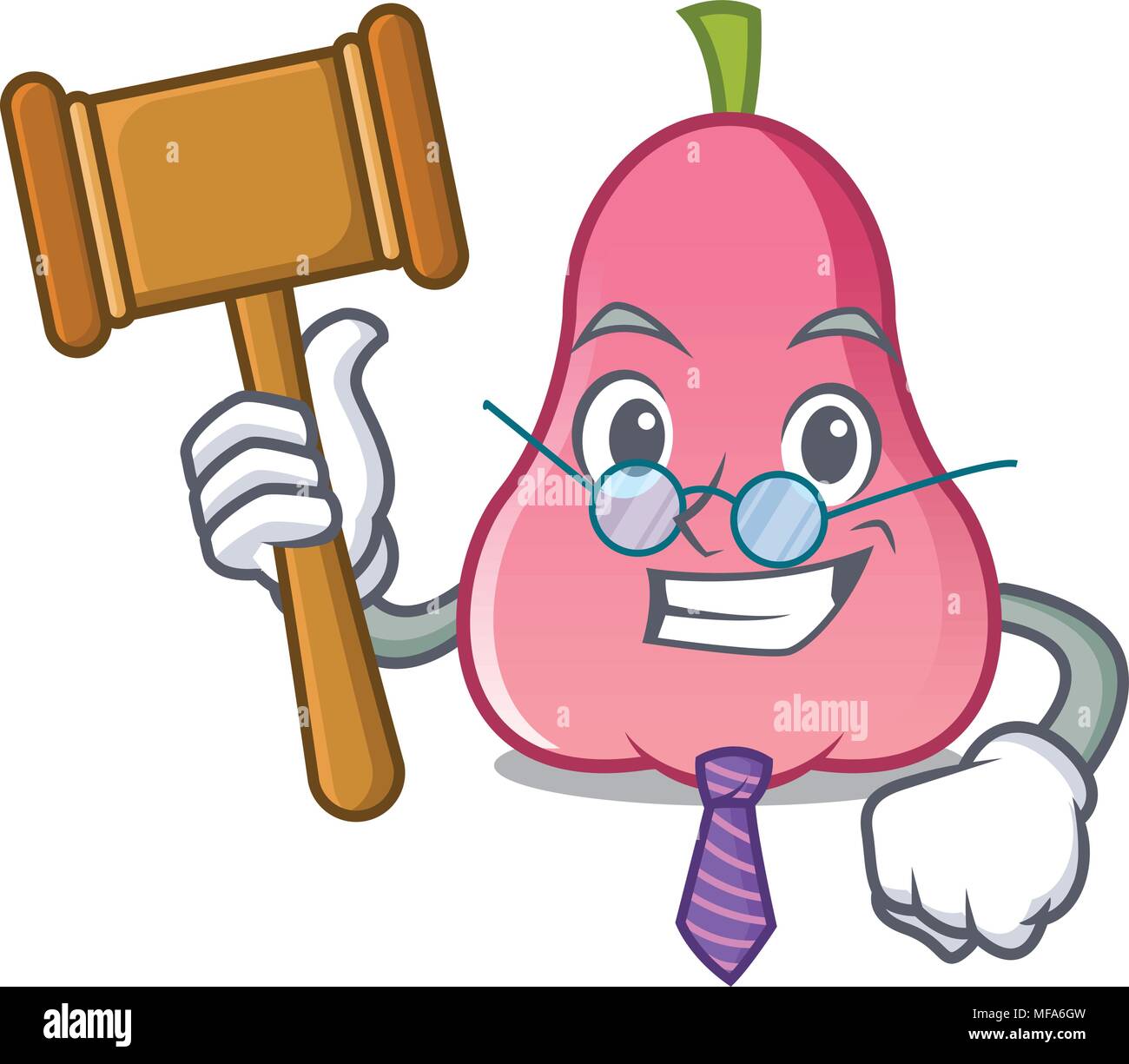 Judge rose apple mascot cartoon Stock Vector Image & Art - Alamy
