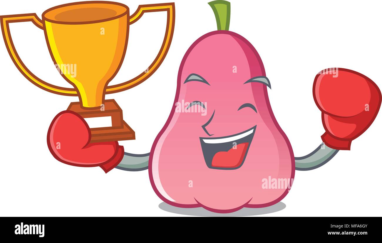 Boxing winner rose apple mascot cartoon Stock Vector Image & Art - Alamy