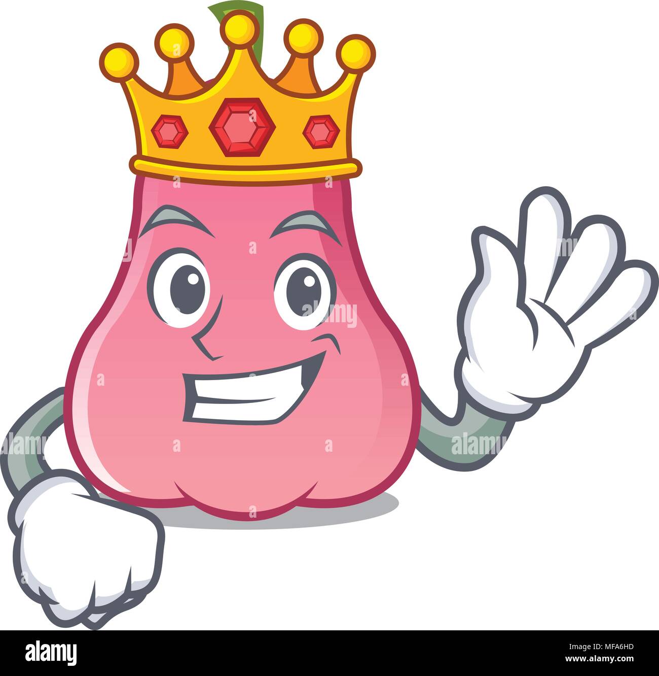 King rose apple mascot cartoon Stock Vector Image & Art - Alamy