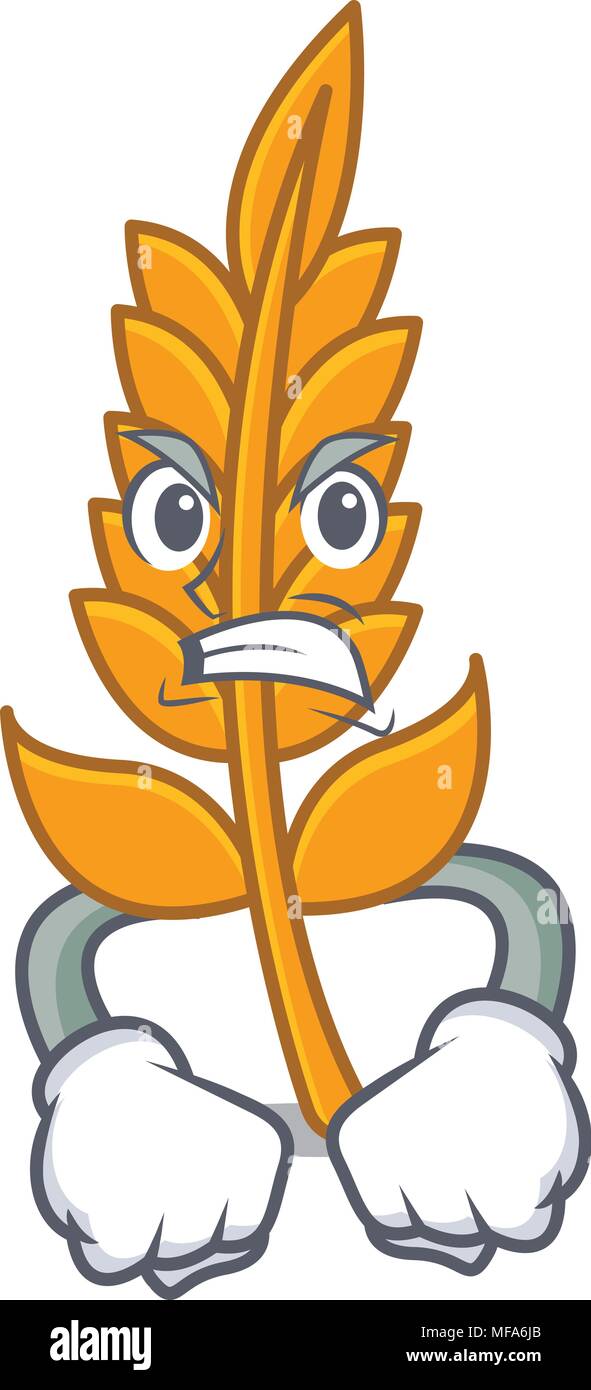 Angry wheat mascot cartoon style Stock Vector Image & Art - Alamy