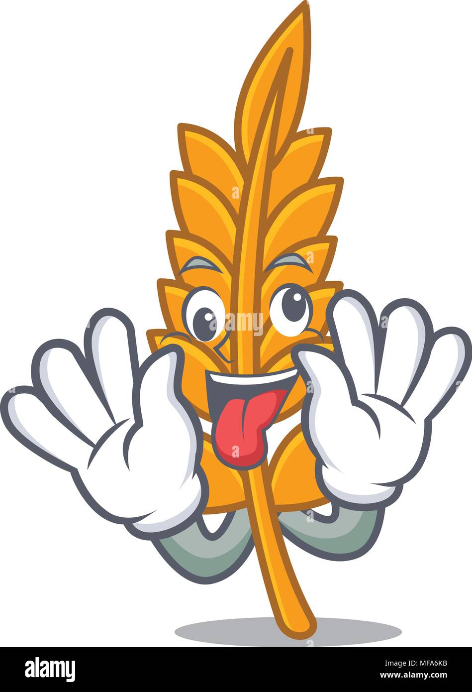 Crazy wheat mascot cartoon style Stock Vector Image & Art - Alamy