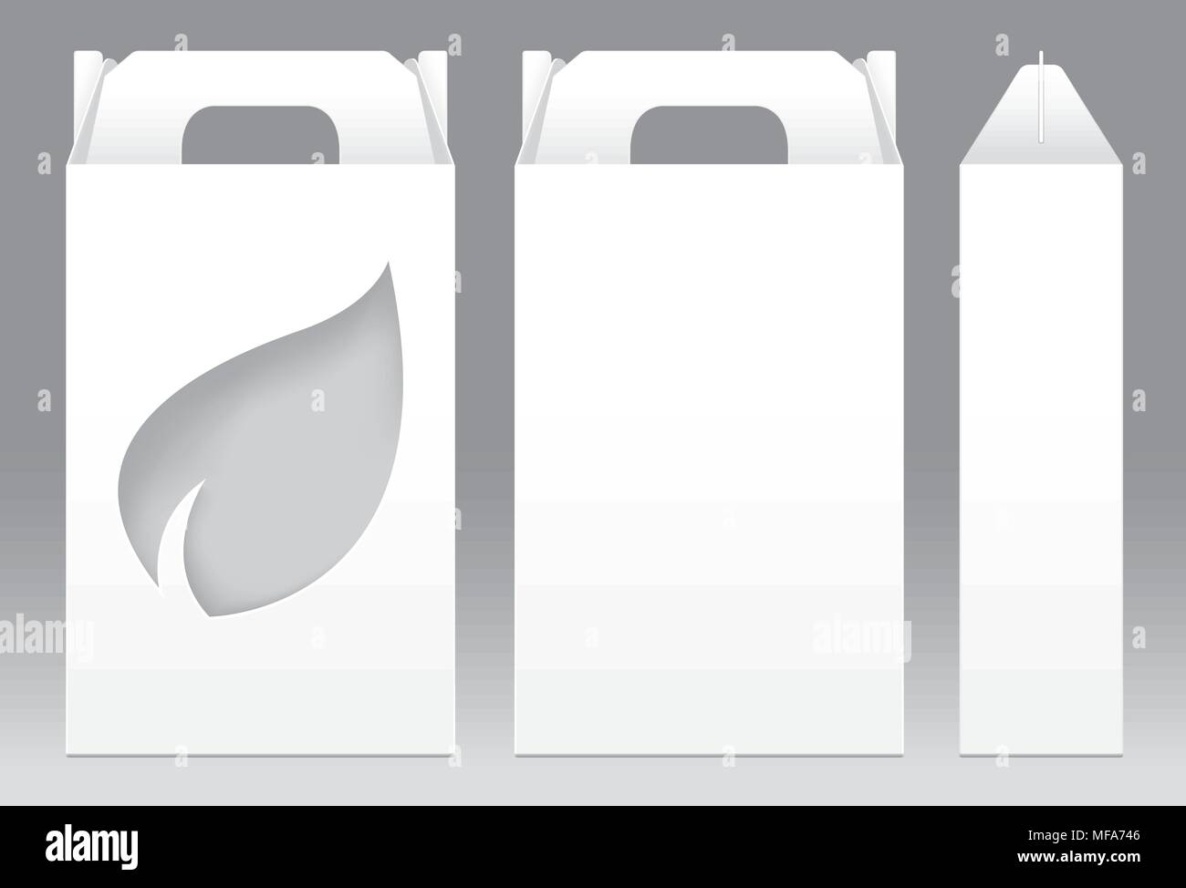 Leaf shaped boxes Stock Vector Images - Alamy