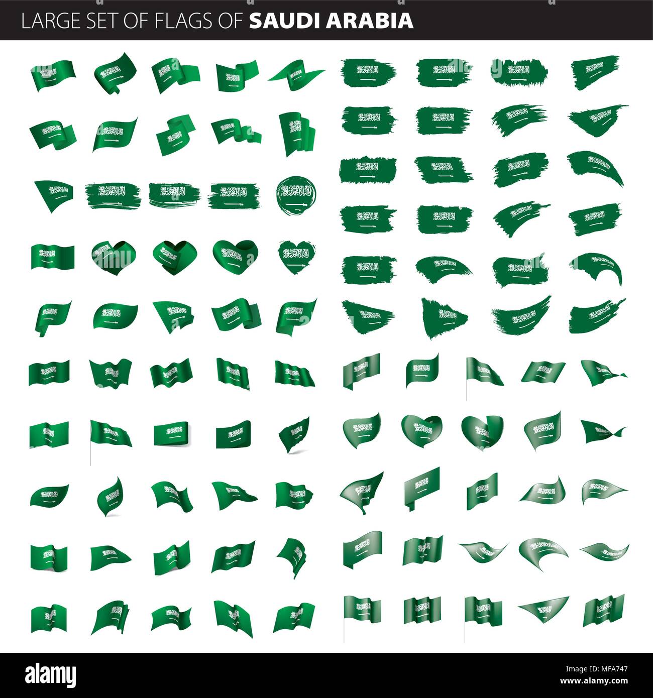 Saudi Arabia flag, vector illustration Stock Vector Image & Art - Alamy