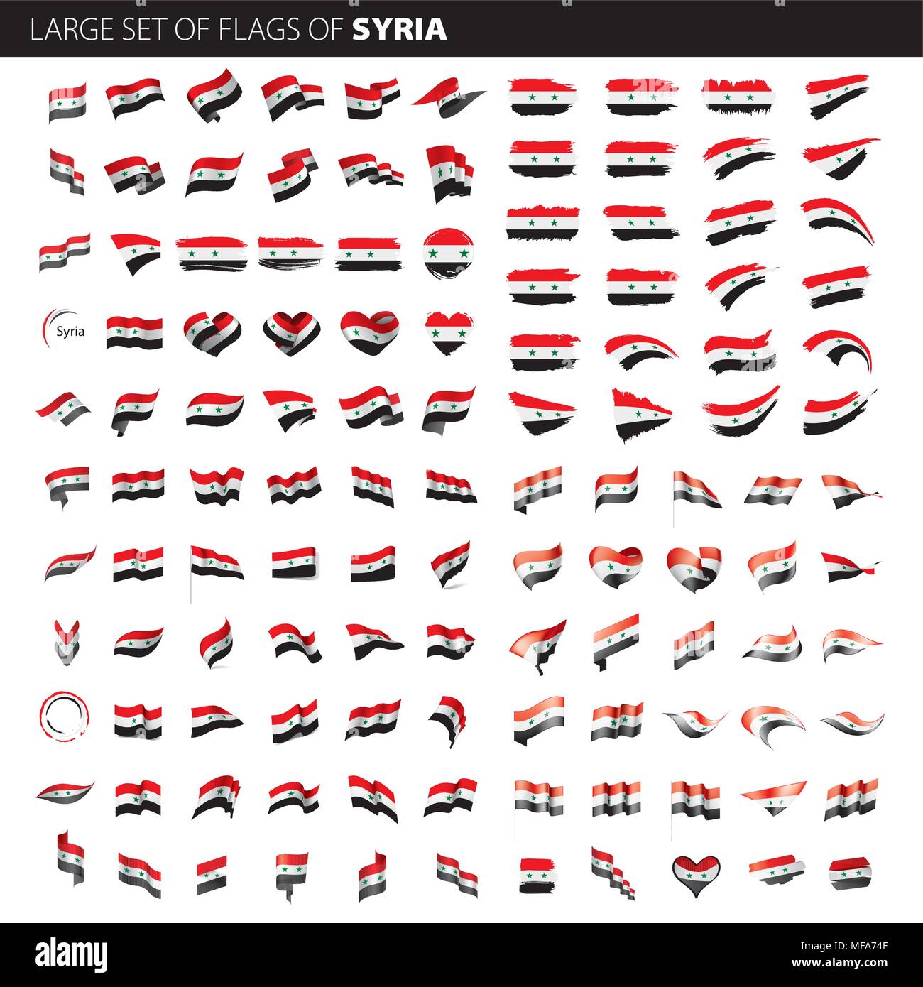 Syria flag, vector illustration Stock Vector Image & Art - Alamy