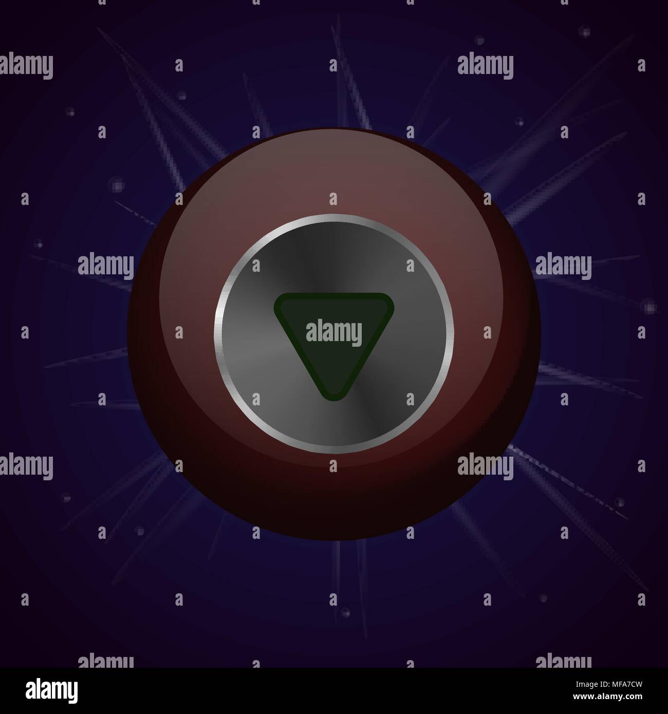 Witchcraft magical symbol crystal Stock Vector Images - Alamy