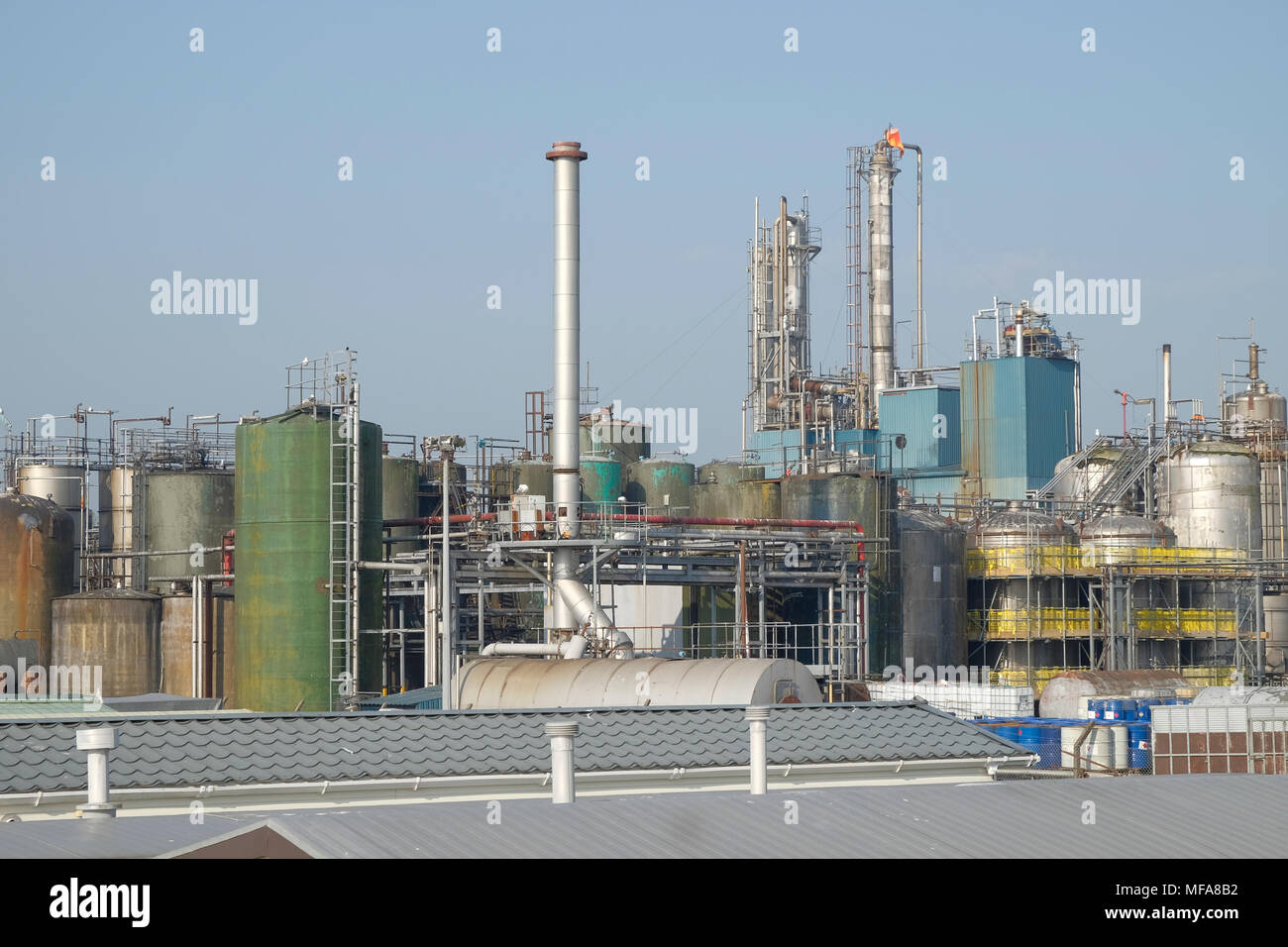 Rye oil refinery, rye harbour, east sussex, uk Stock Photo - Alamy