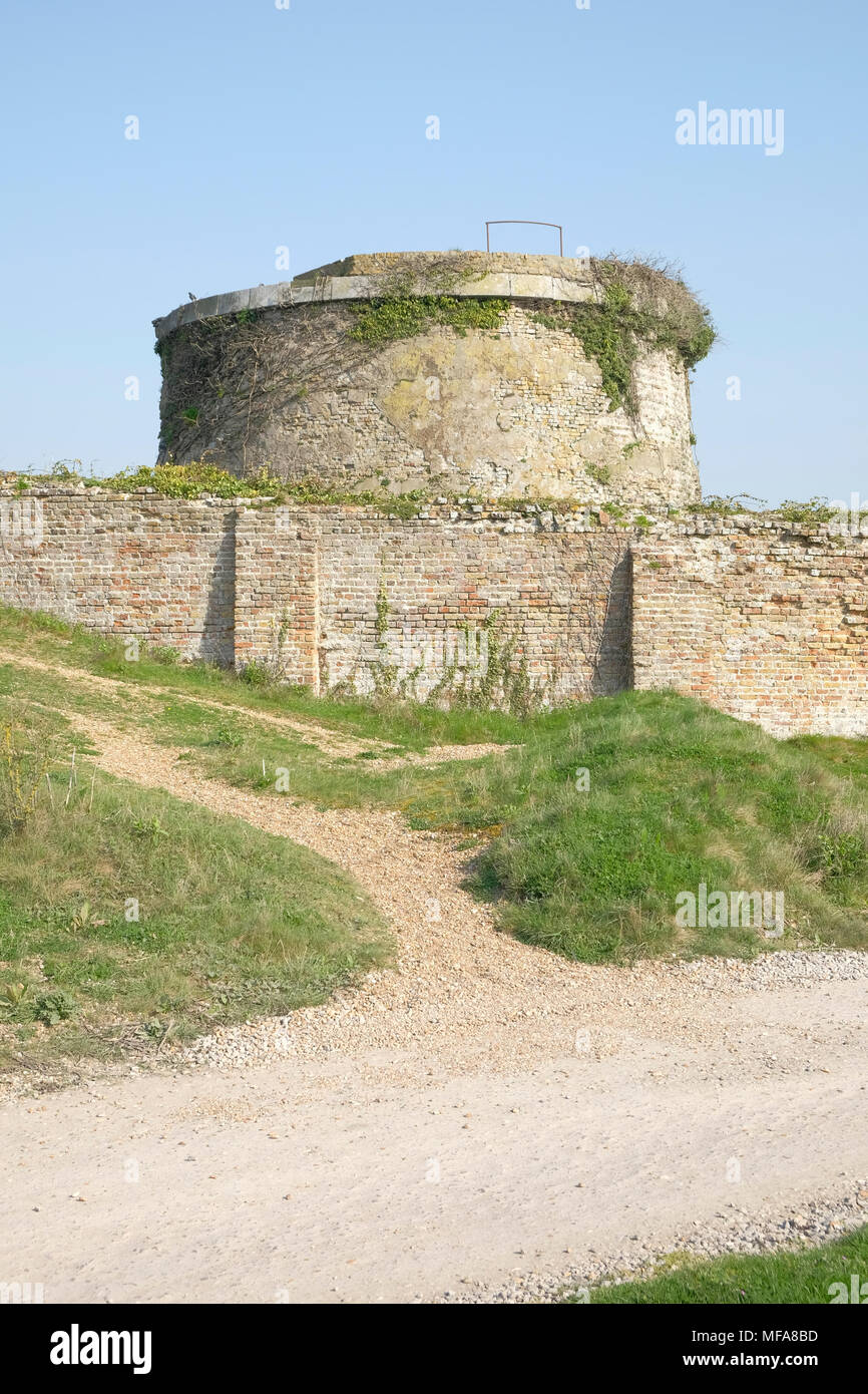 Martello tower 28, rye harbour, east sussex, uk Stock Photo - Alamy