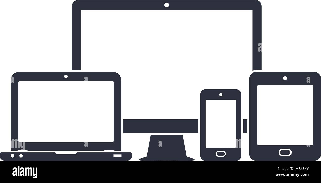 Device screen vector vectors Stock Vector Images - Alamy